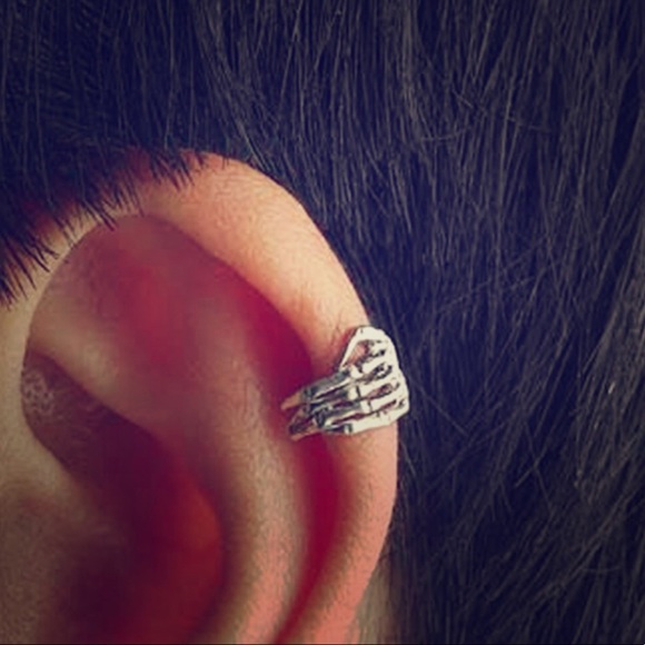 Jewelry | Skeleton Hand Ear Cuff | Poshmark